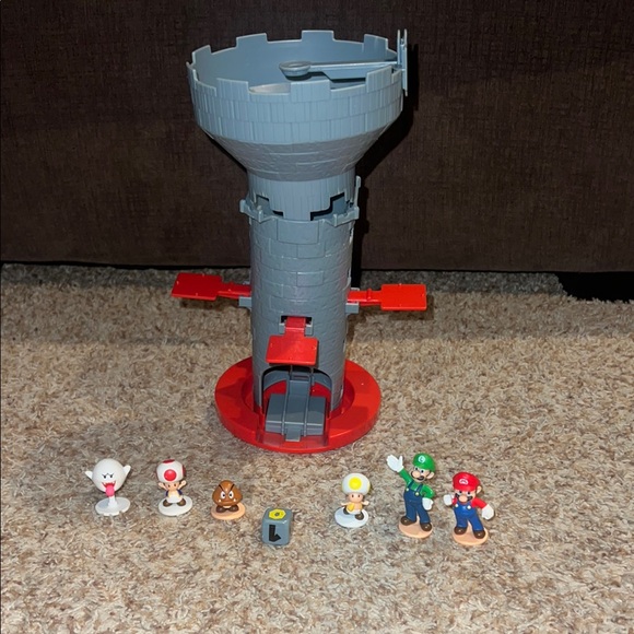 Toys | Super Mario Blow Up Shaky Tower Balancing Game Tabletop Skill ...